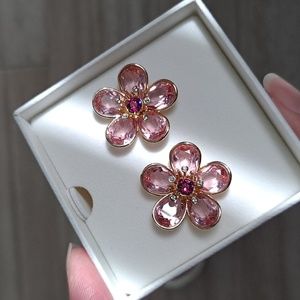 Swarovski | Jewelry | Nwt Swarovski Florere Stud Earrings | Poshmark